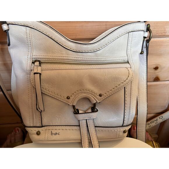 boc | Bags | Boc Cream Crossbody Leather Bag | Poshmark